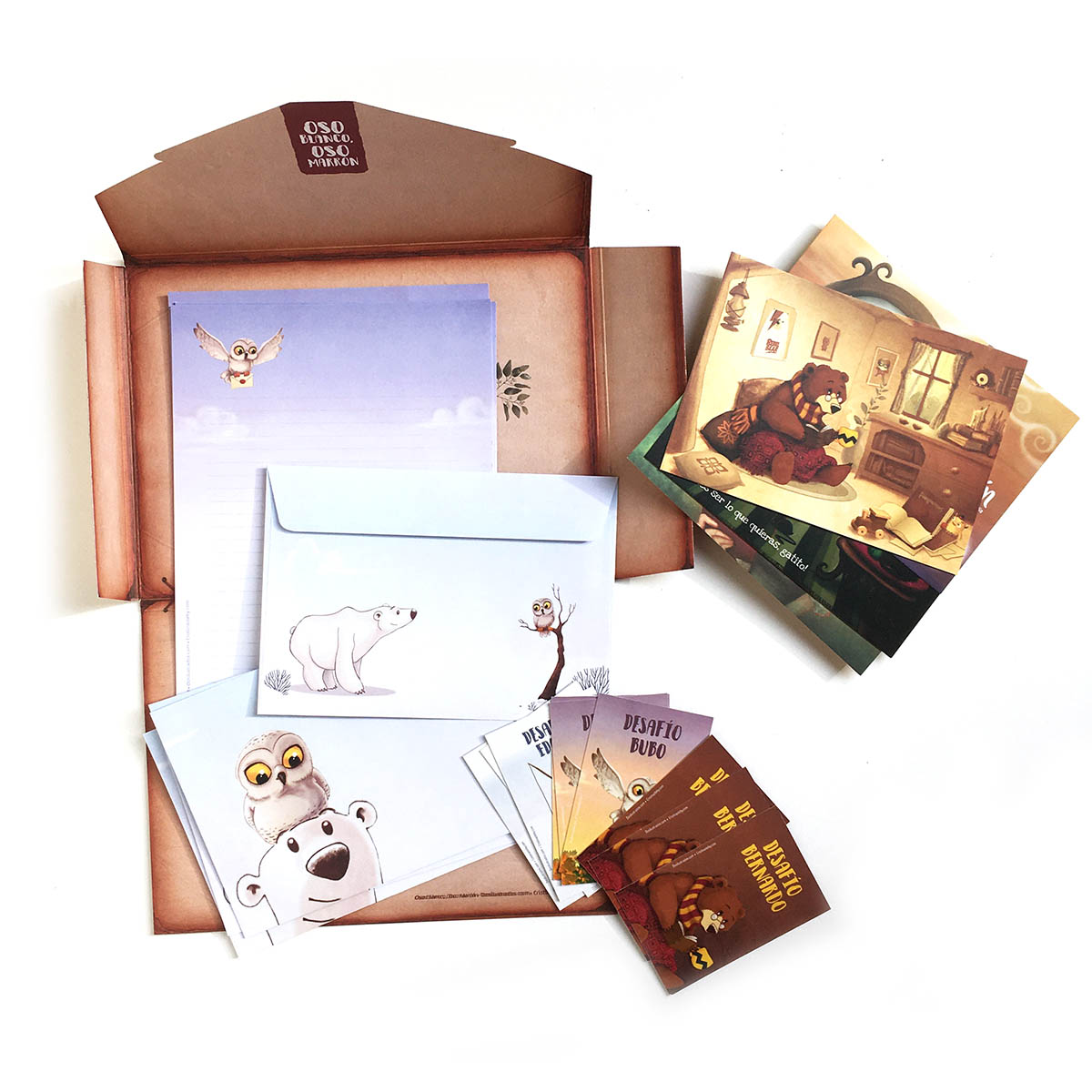 Pack cartas de oso - Dos IlustraDos